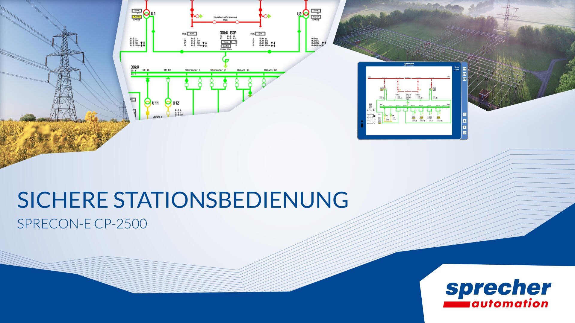 Sichere Stationsbedienung ohne PC: Das SPRECON-E CP-2500 Panel